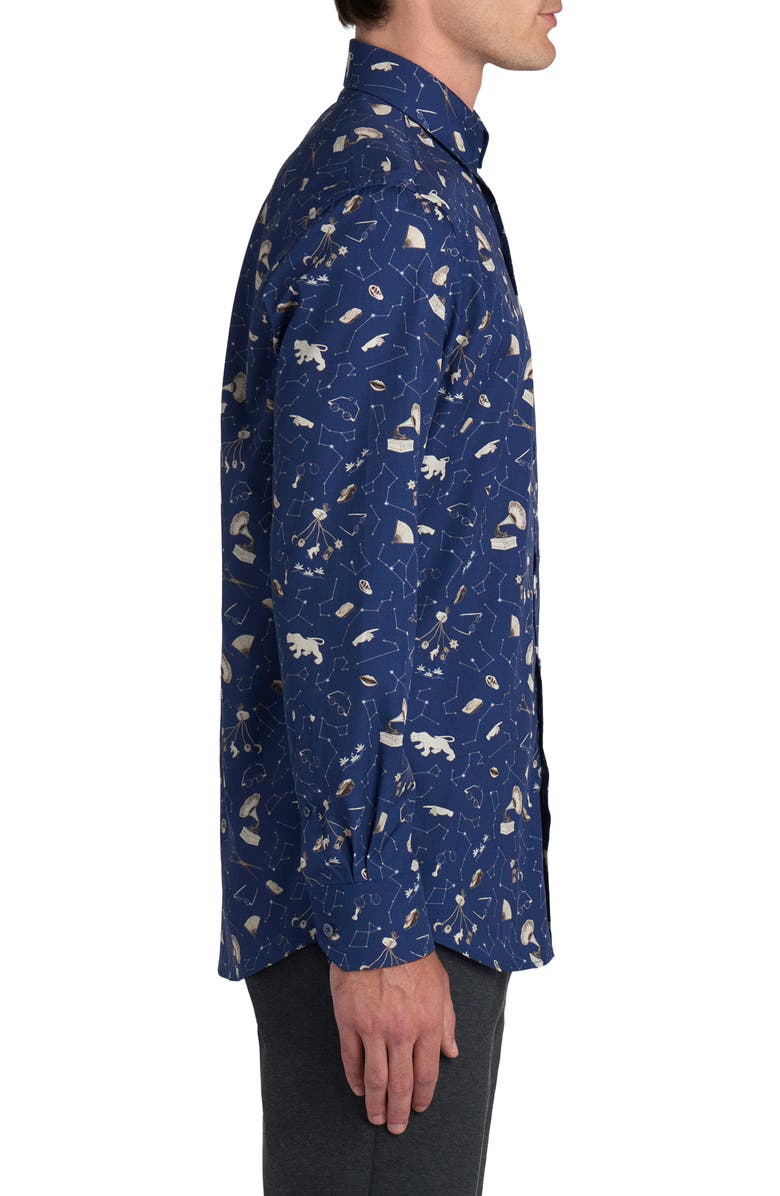 Bugatchi Liberty Shaped Fit Stretch Cotton Button-Up Shirt | Nordstrom