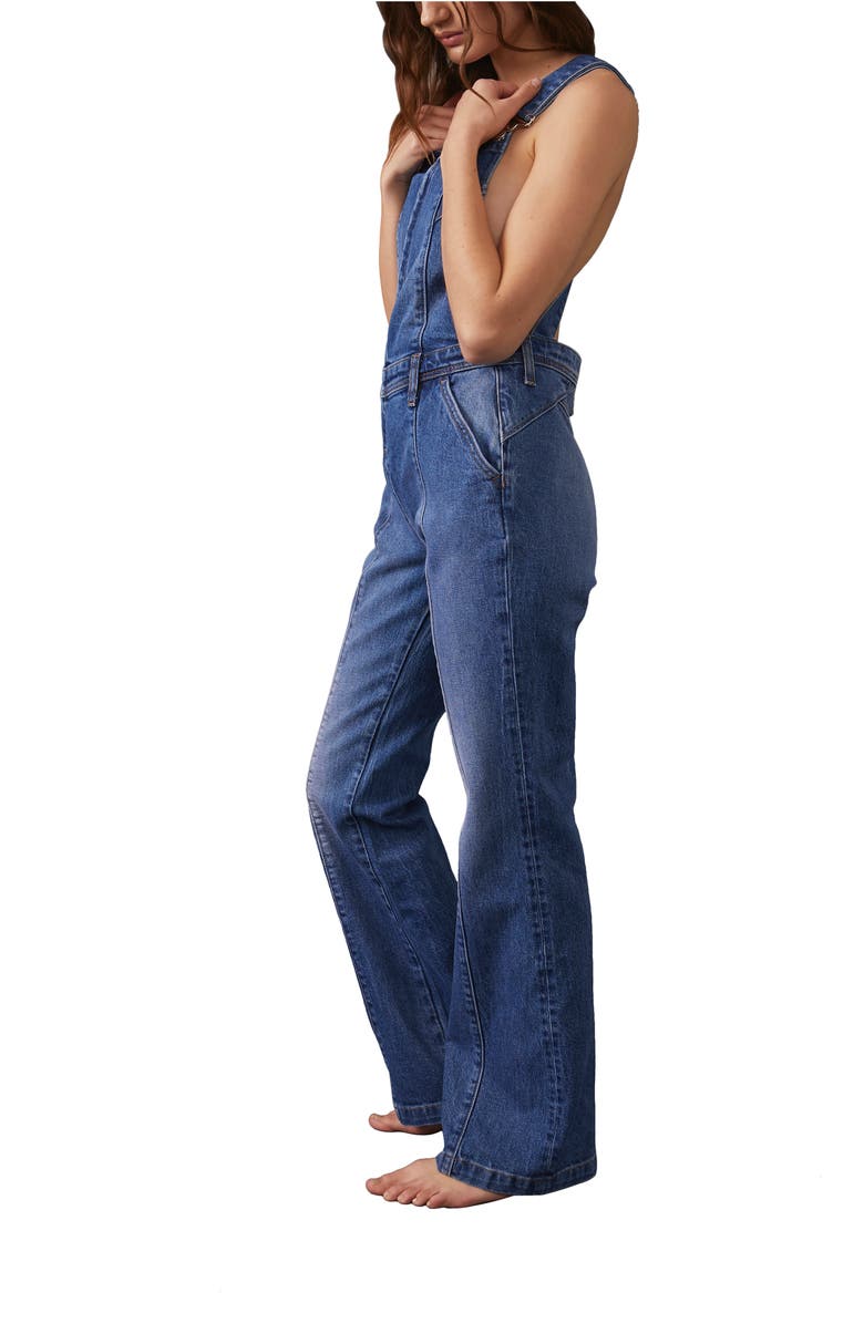 Free People We the Free Camilla Boot Cut Denim Overalls | Nordstromrack