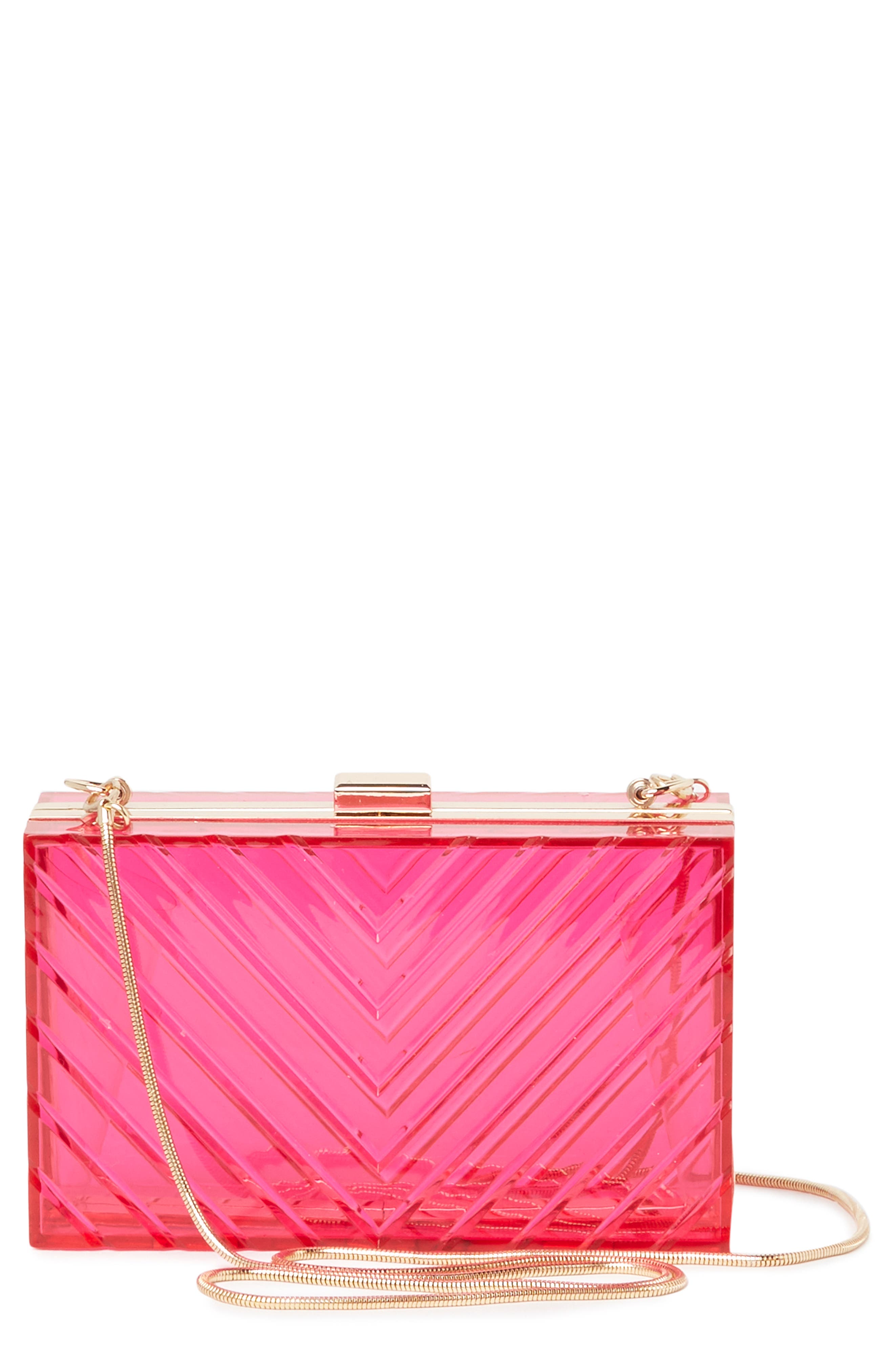 Iggy Transparent Chevron Evening Bag (Women) | Nordstromrack