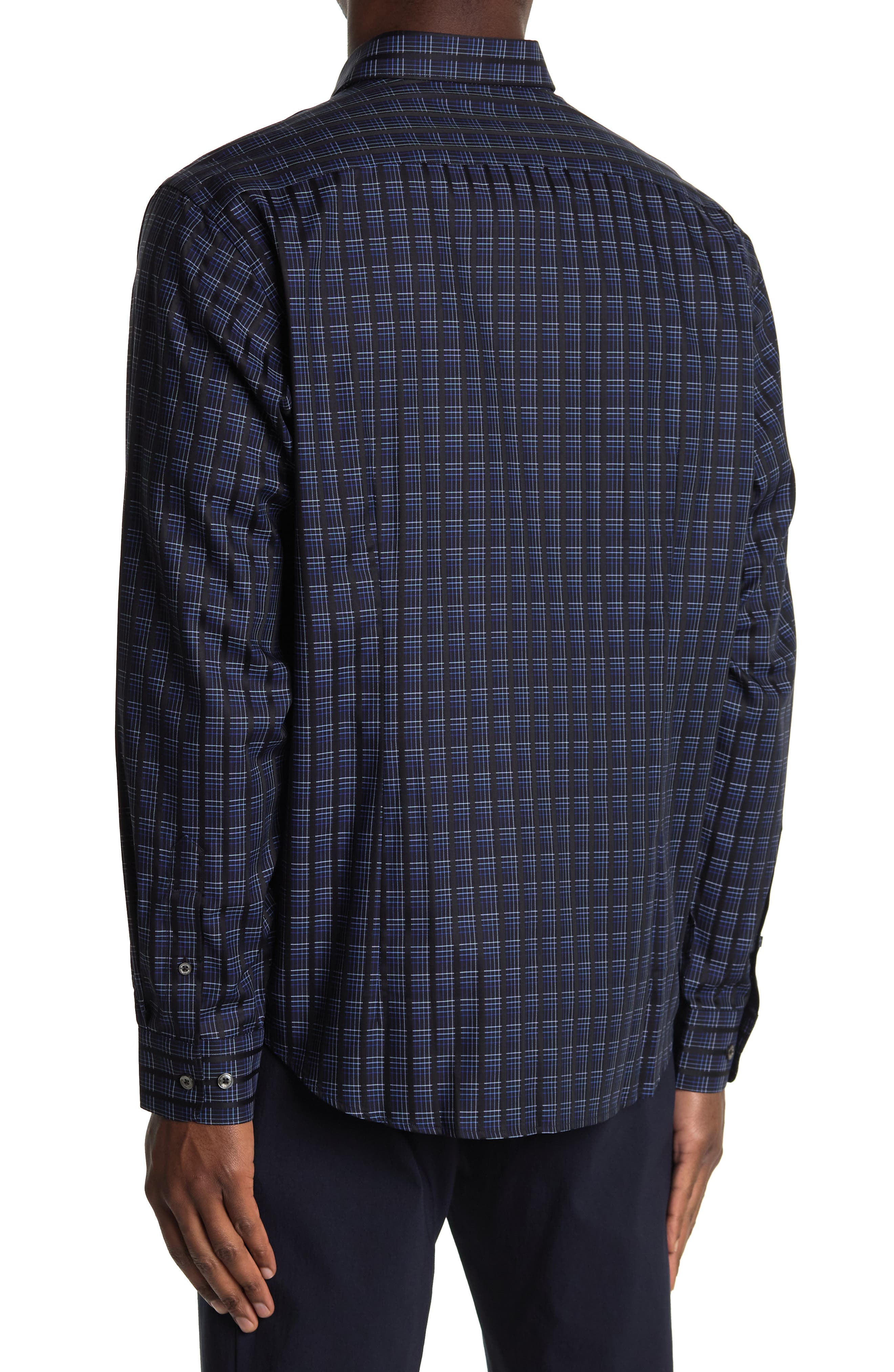 Bugatchi Grid Print Classic Fit Shirt | Nordstromrack