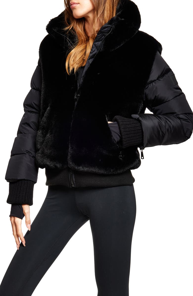 SAM. Carlie Faux Fur Quilted Down Puffer Jacket | Nordstrom