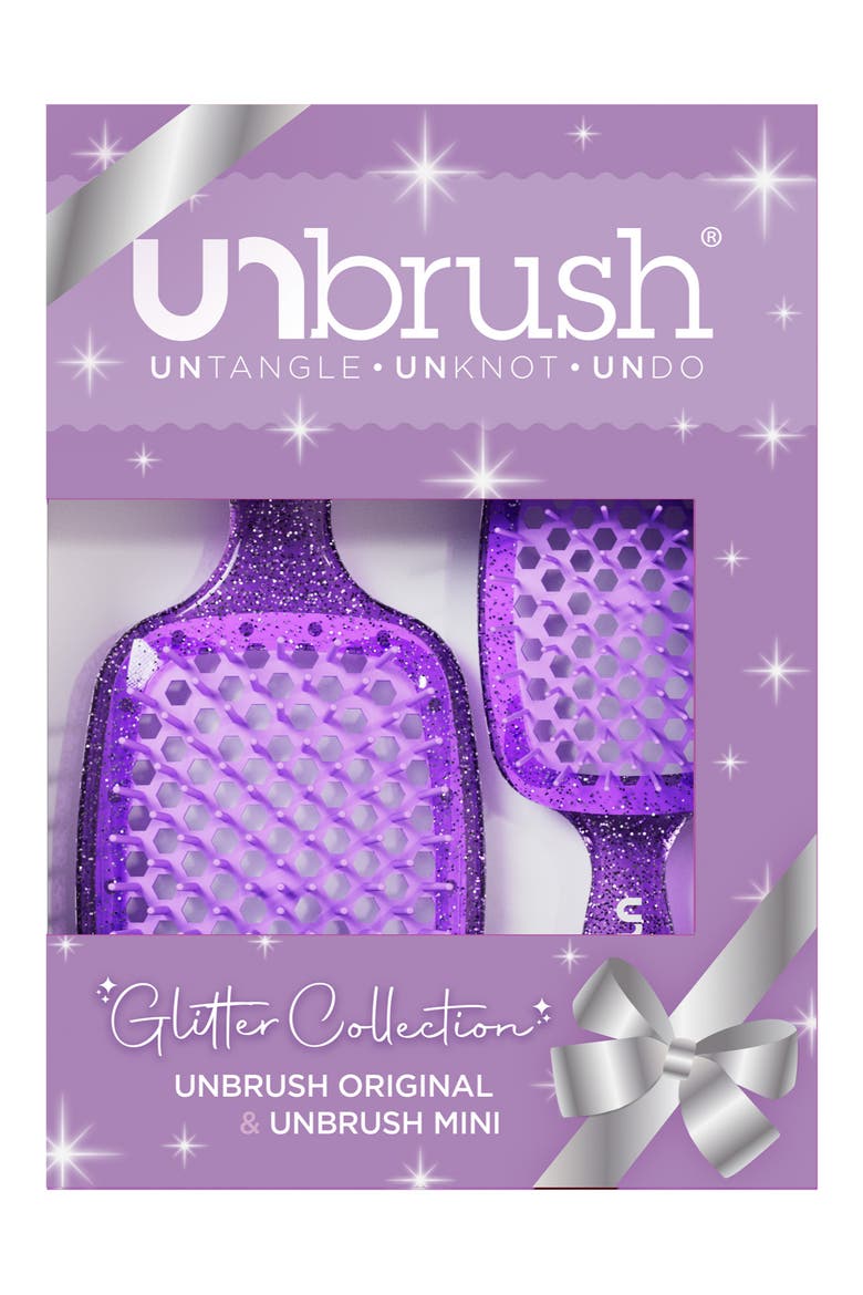 Set of 2 Detangling Hair Brush Original & Mini Pastel Collection (Women ...