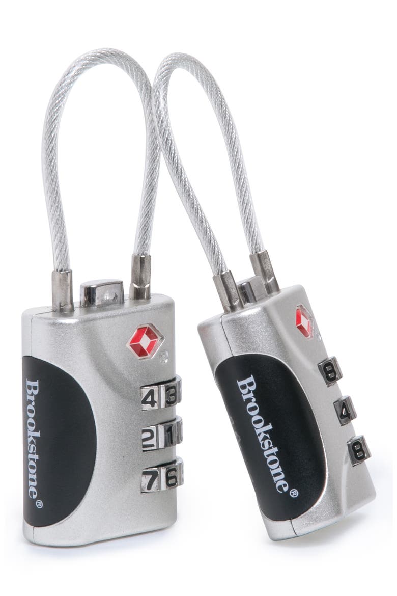 2-Piece 3-Digit Resettable Combination Cable Lock Set | Nordstromrack