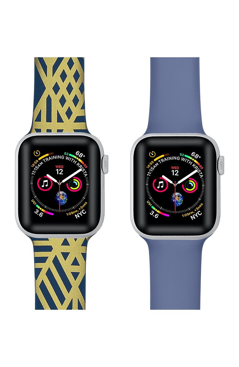 The Posh Tech Assorted 2-Pack Silicone Apple Watch® Watchbands ...