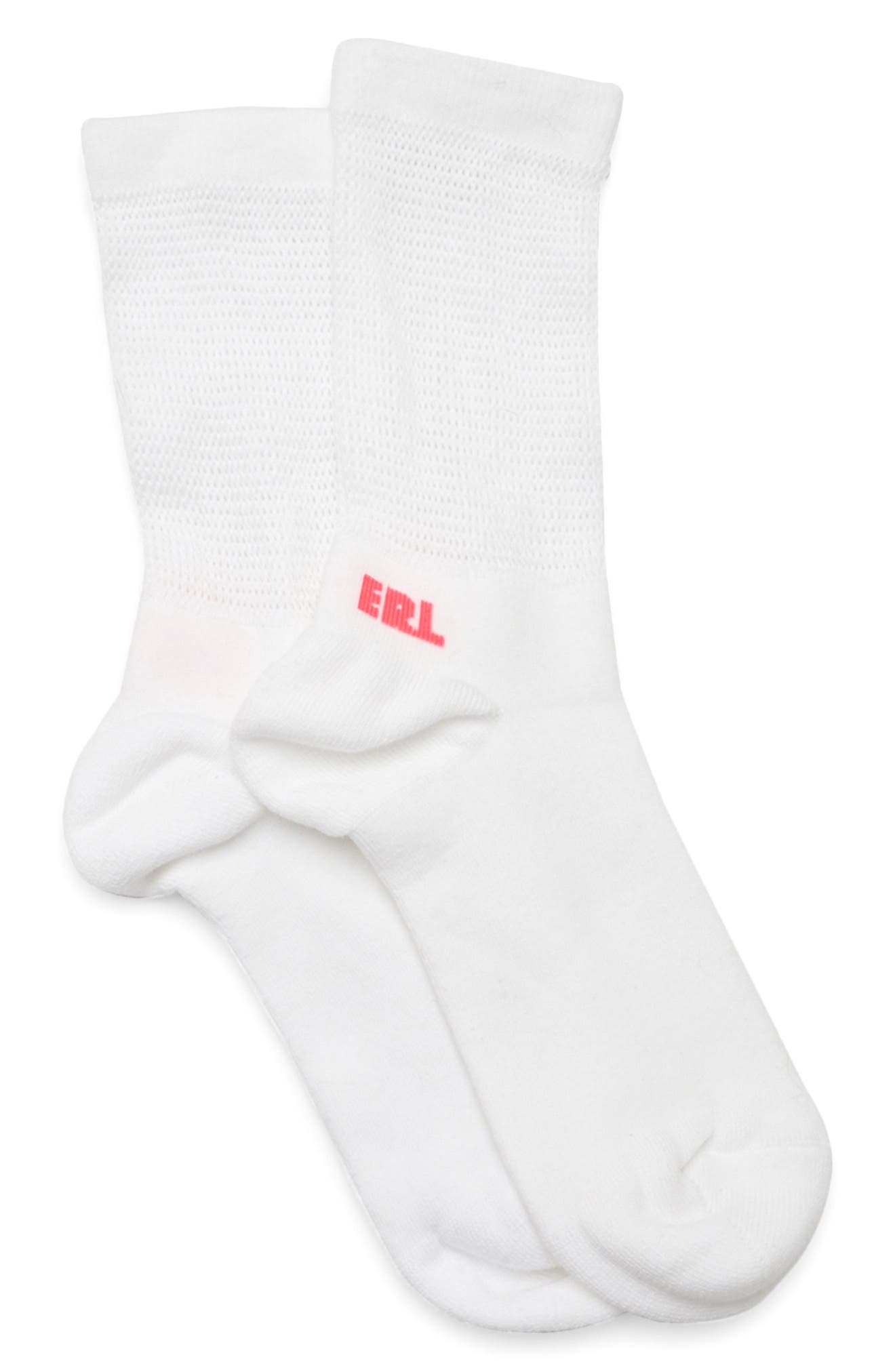 ERL Logo Mesh Panel Socks | Nordstrom