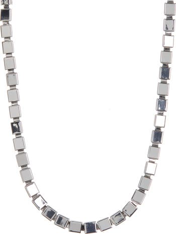 Abound Metal Cubed Beaded Necklace | Nordstromrack