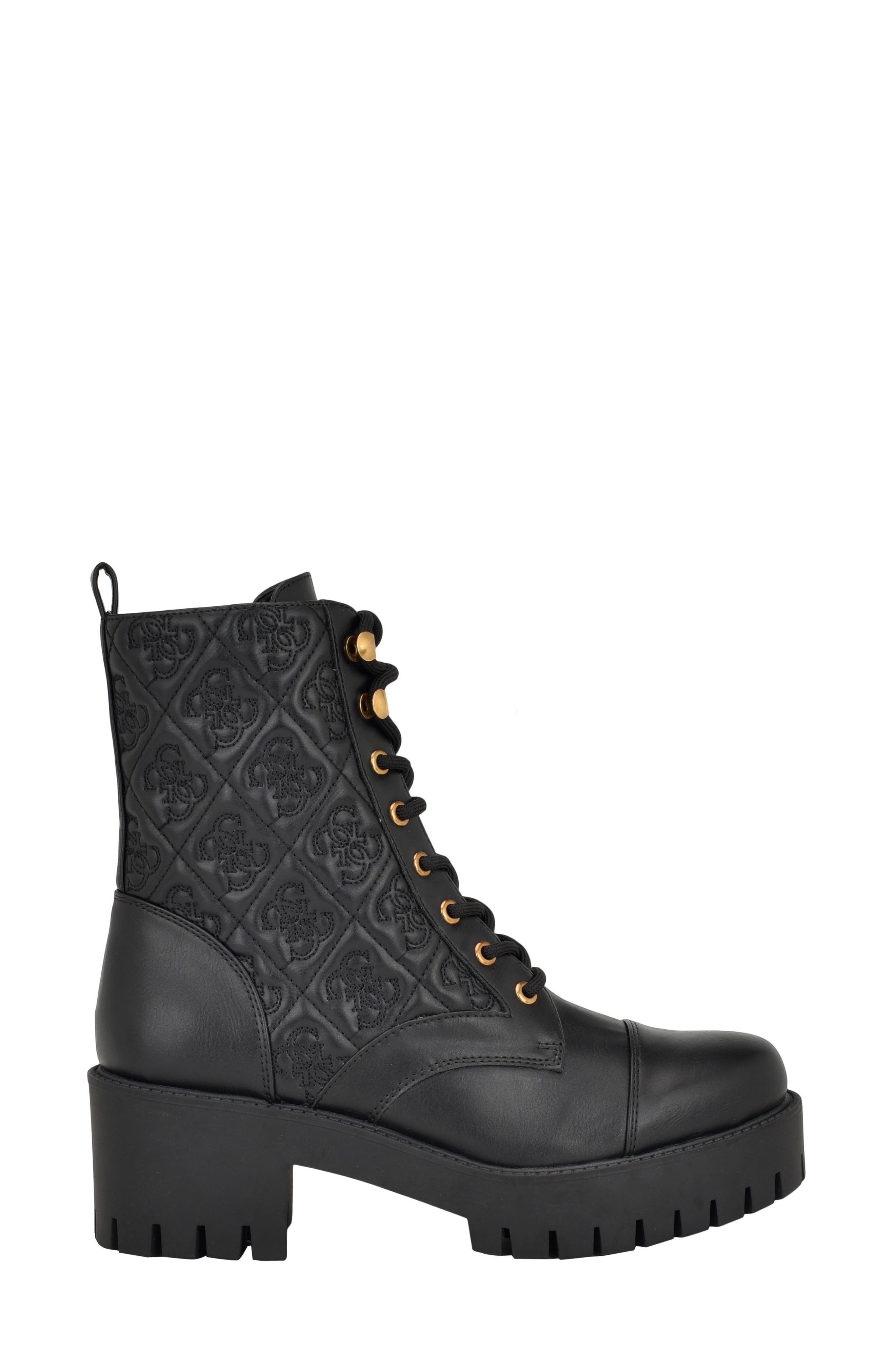 GUESS Waite Quilted Combat Boot (Women) | Nordstrom