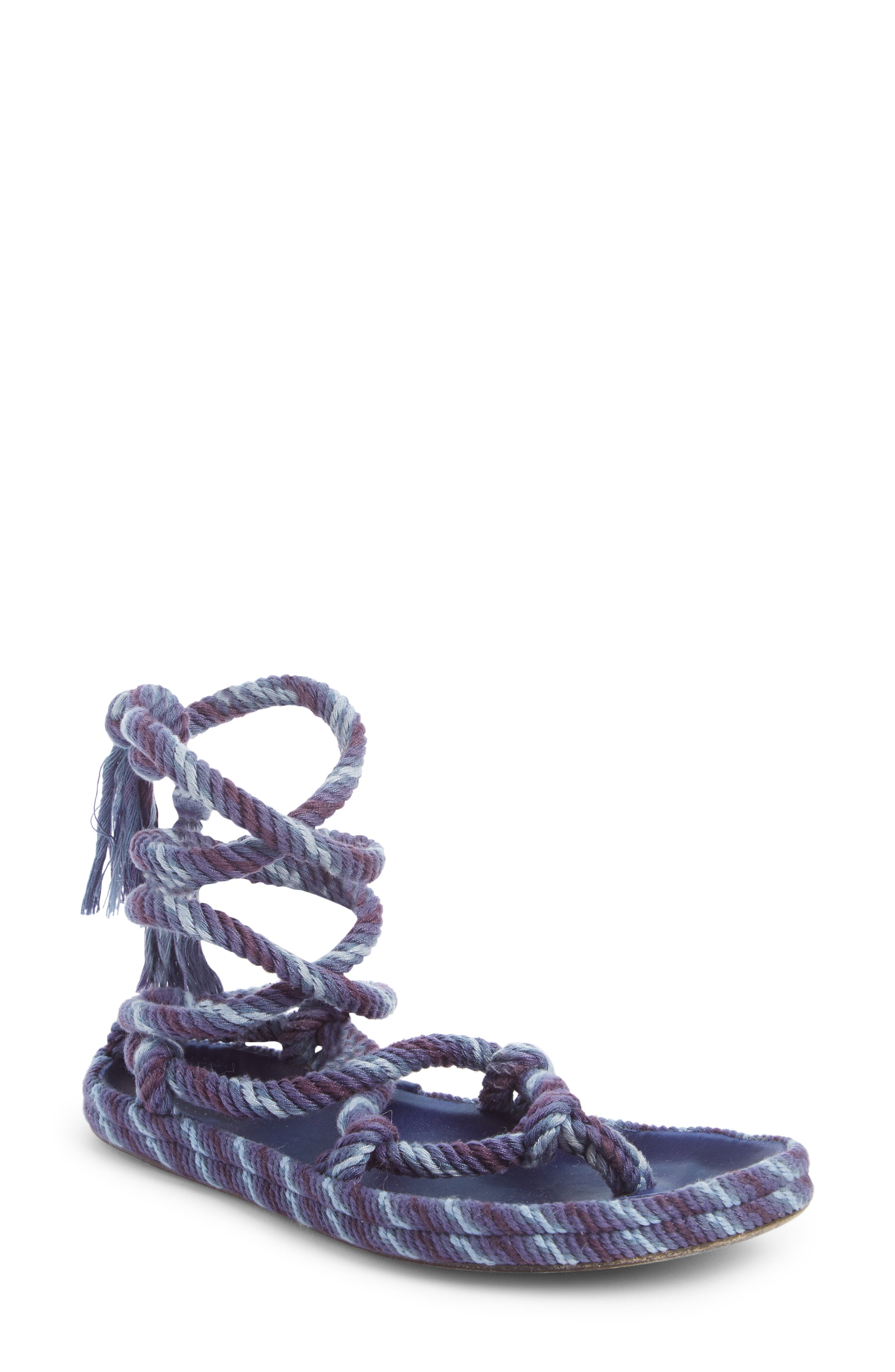 Isabel Marant Erol Twisted Rope Ankle Tie Sandal (Women) | Nordstromrack