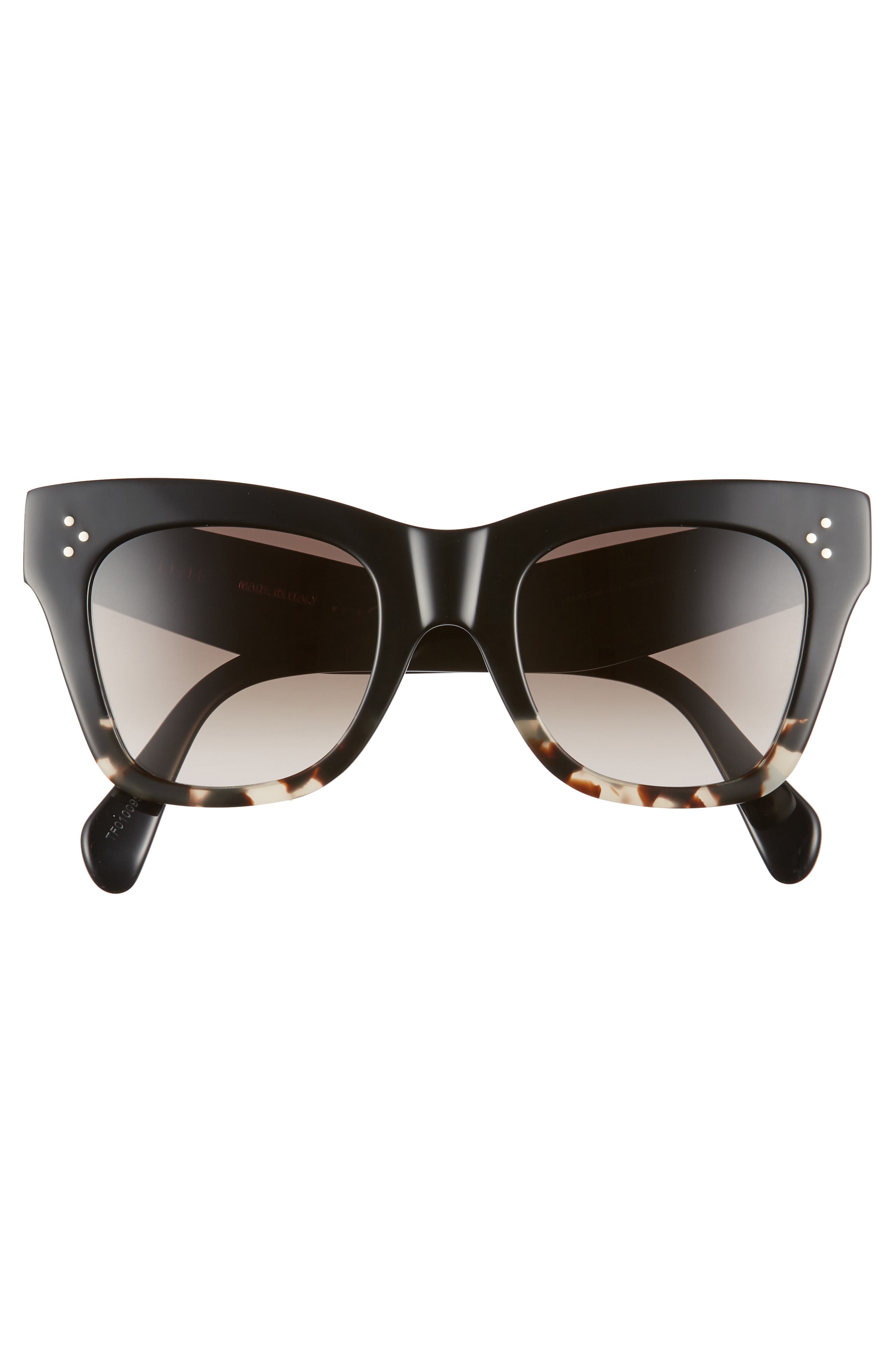 CELINE 50mm Gradient Bold 3 Dot Cat Eye Sunglasses | Nordstrom