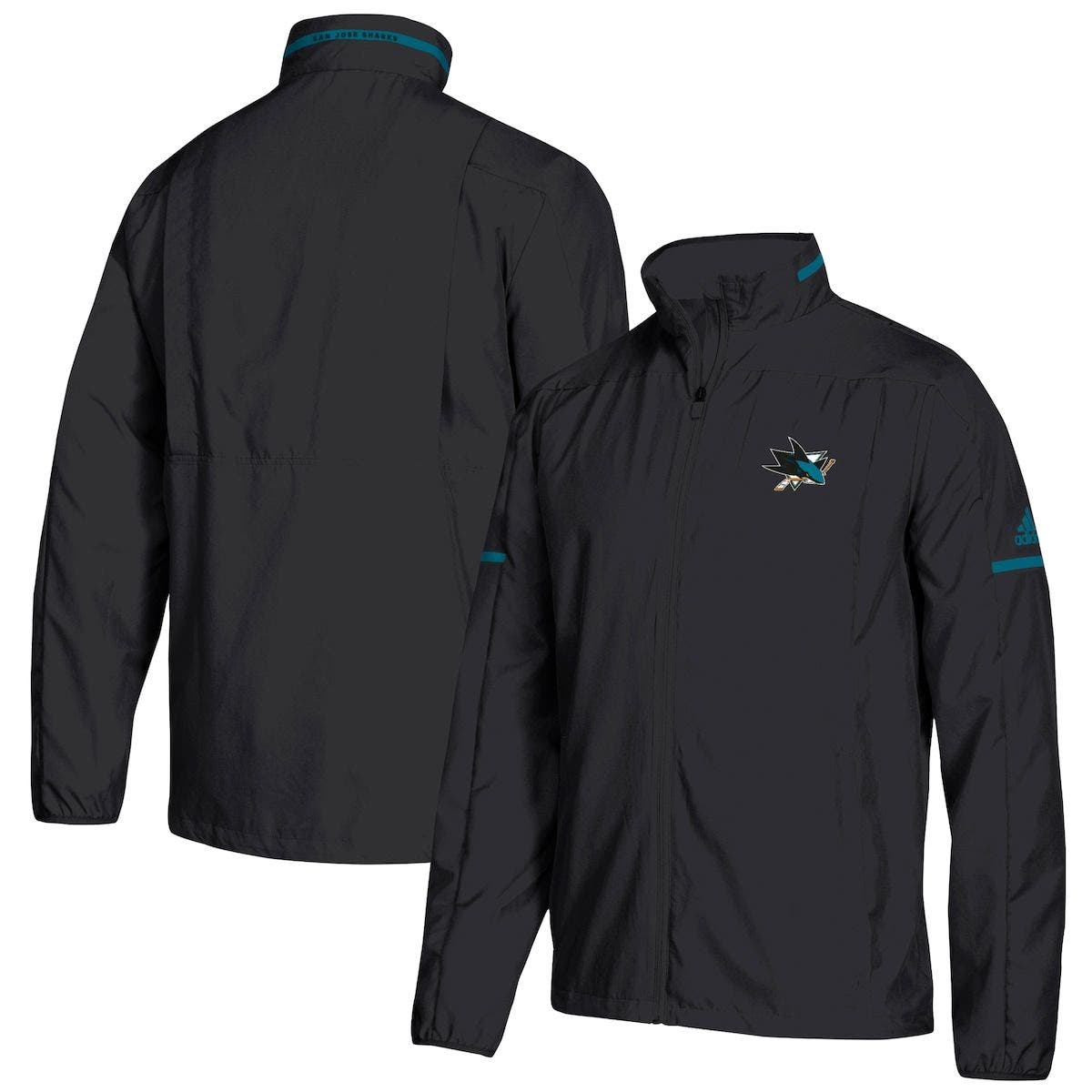 adidas Men's adidas Black San Jose Sharks Rink Full-Zip Jacket | Nordstrom