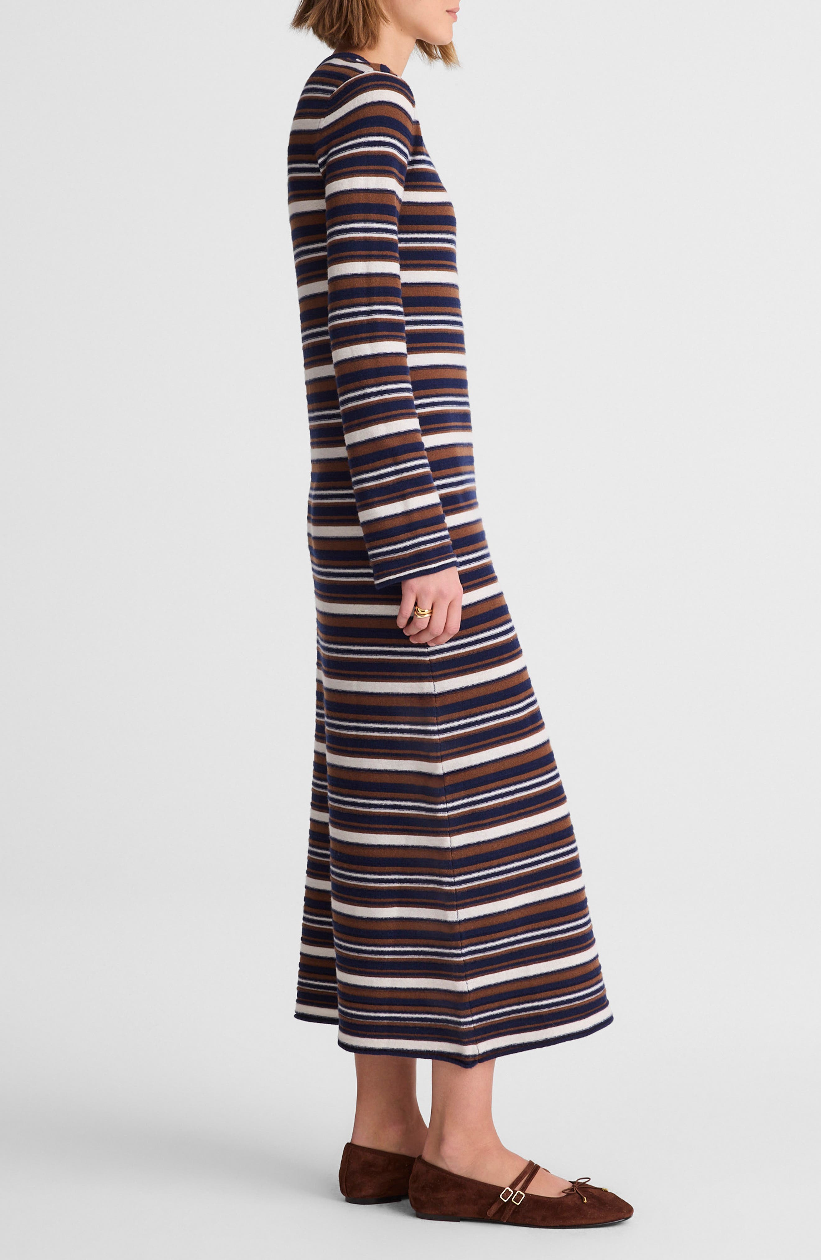 Madewell Crewneck Long Sleeve Merino Wool Sweater Maxi Dress ...
