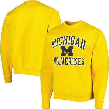 Champion Men's Champion Maize Michigan Wolverines High Motor Pullover ...