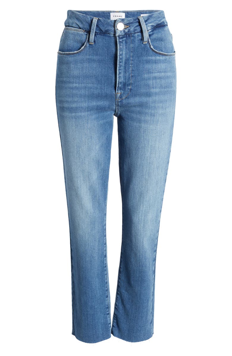 FRAME Le Super High Raw Hem Ankle Straight Leg Jeans | Nordstromrack