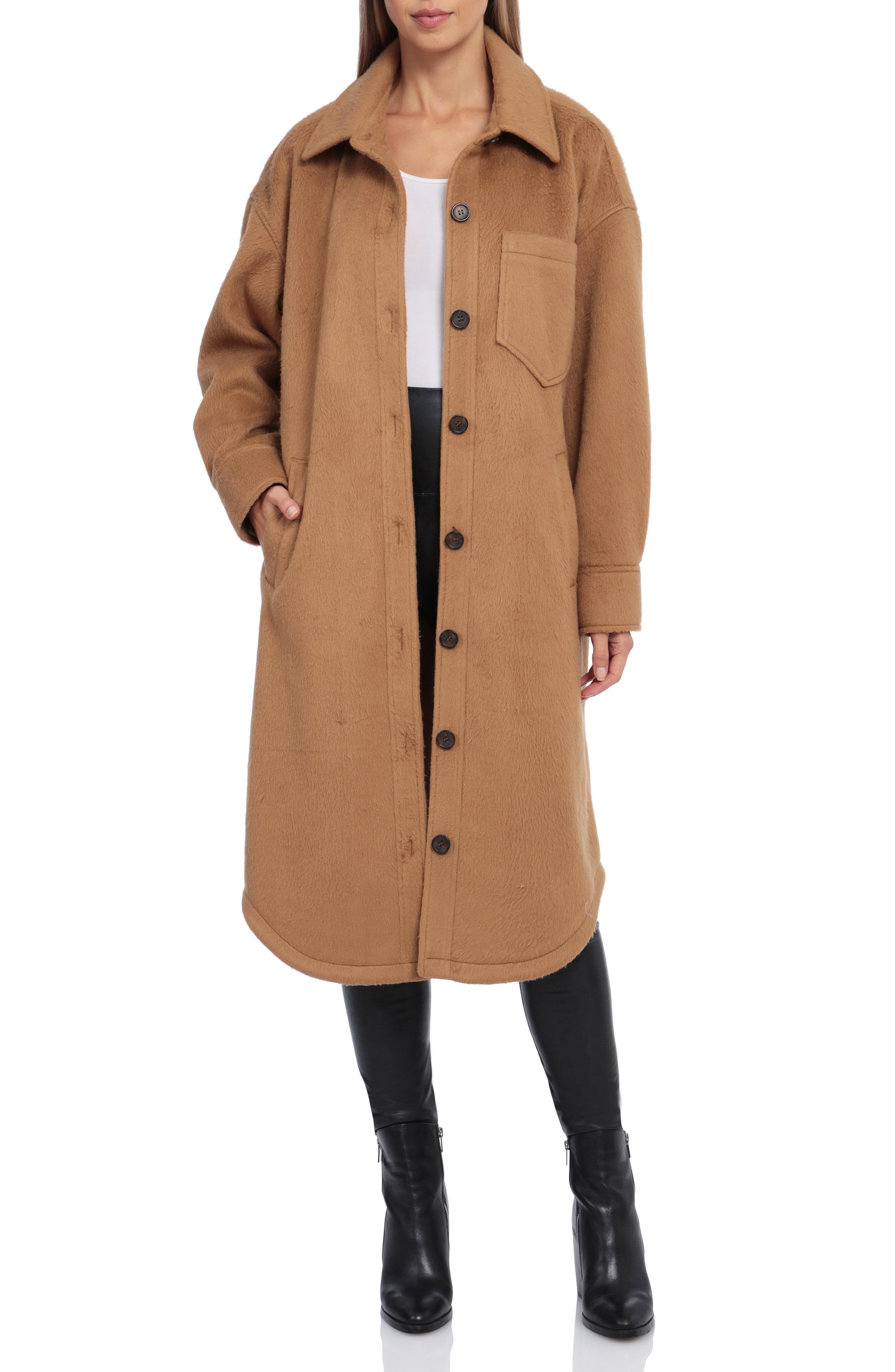 Avec Les Filles Long Shirt Jacket | Nordstromrack
