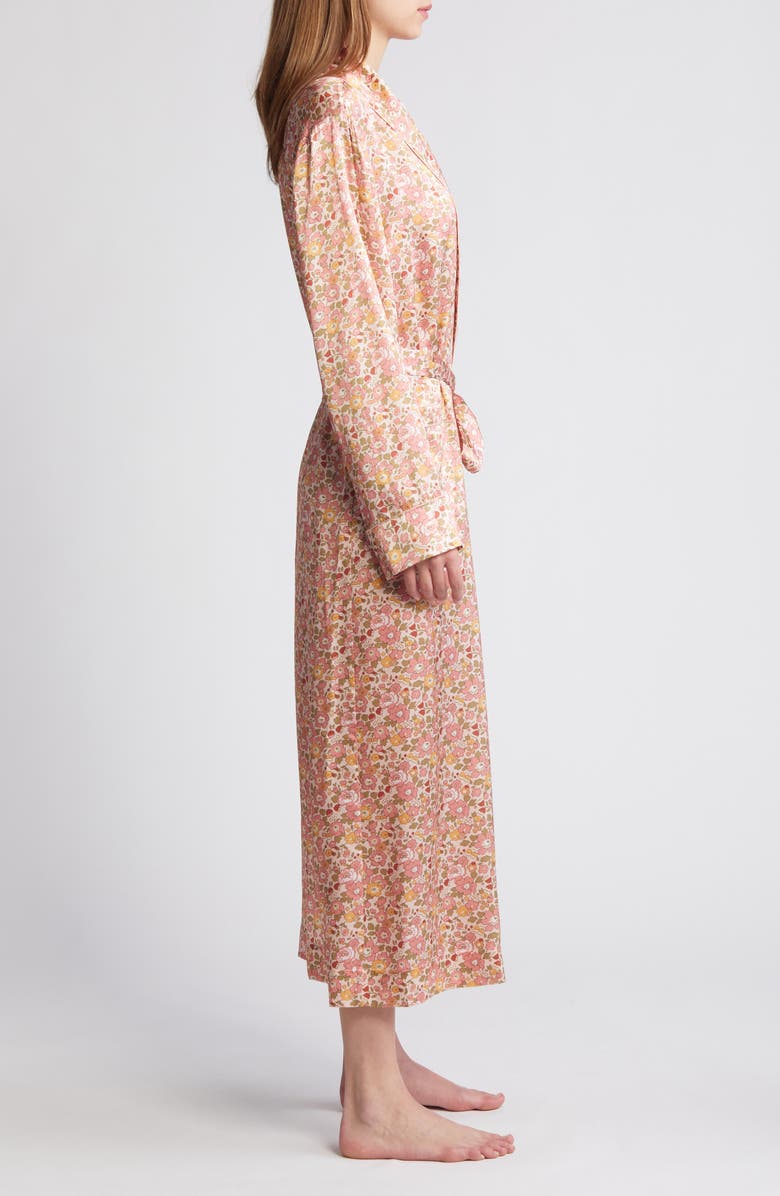 Liberty London Classic Floral Silk Satin Robe | Nordstromrack