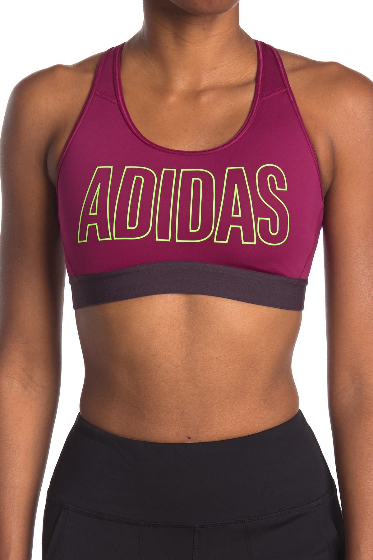adidas Logo Racerback Sports Bra | Nordstromrack