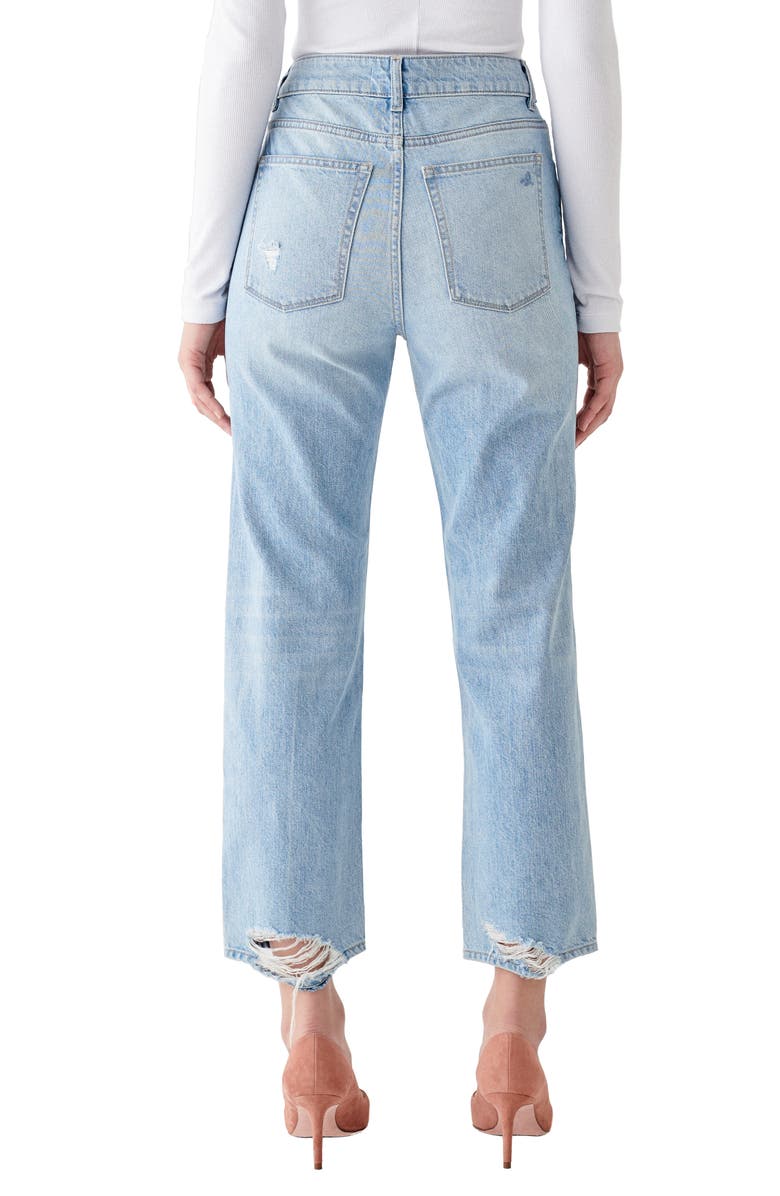 DL1961 x Marianna Hewitt Jerry Ripped High Waist Vintage Crop Straight ...
