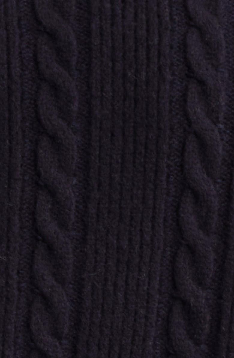 Thom Browne 4-Bar Cable Stitch Merino Wool & Cotton Blend Knit Bomber ...