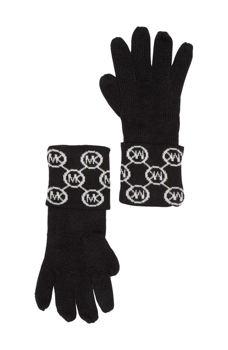 Michael Kors Jet Set Logo Cuff Gloves | Nordstromrack