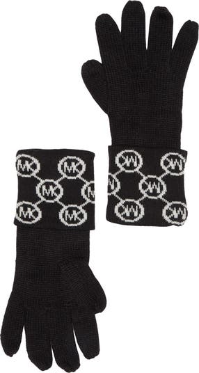 Michael Kors Jet Set Logo Cuff Gloves | Nordstromrack