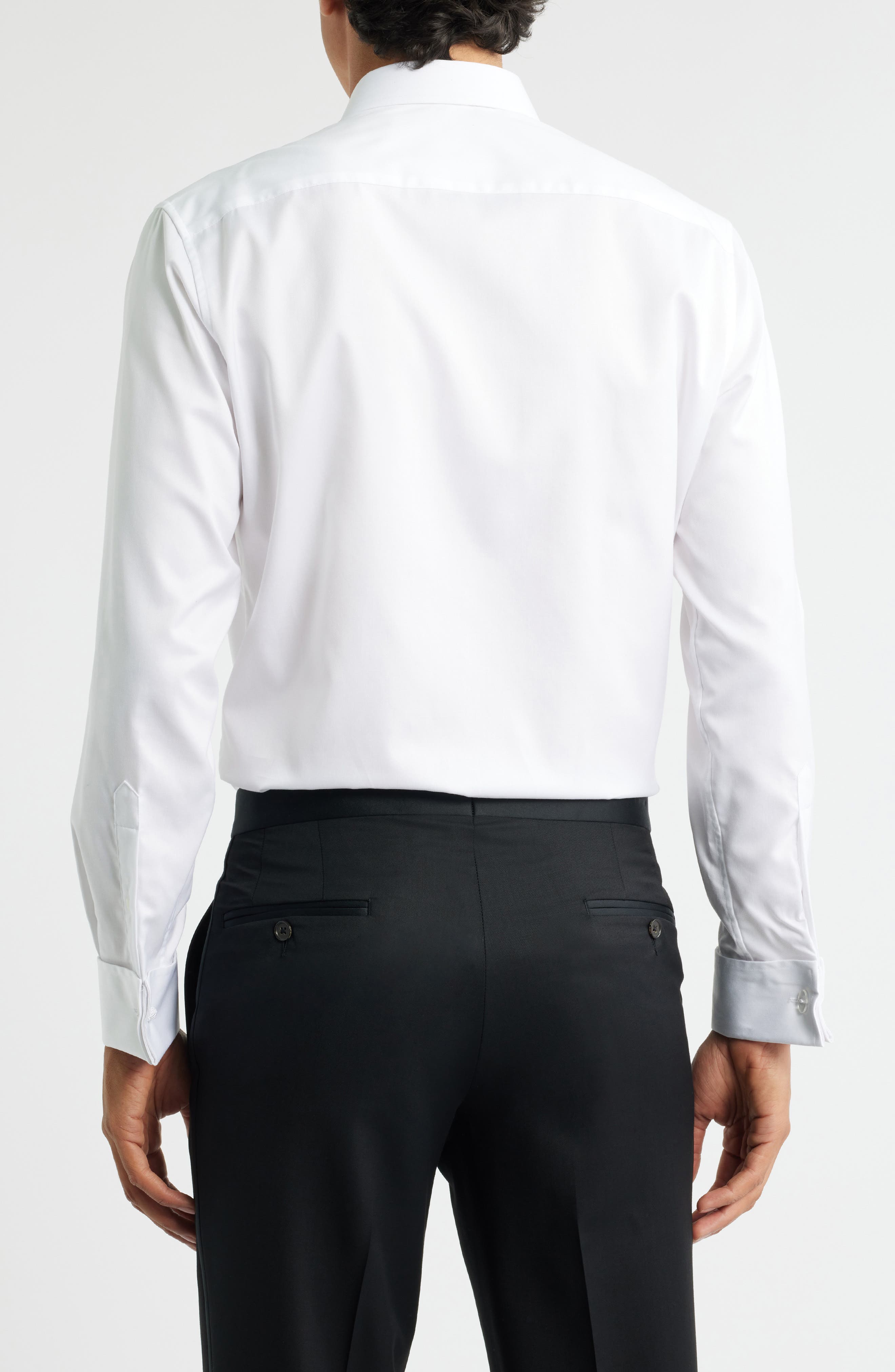 1863 by Eterna Luxury Pleat Front Non-Iron Dress Shirt | Nordstrom