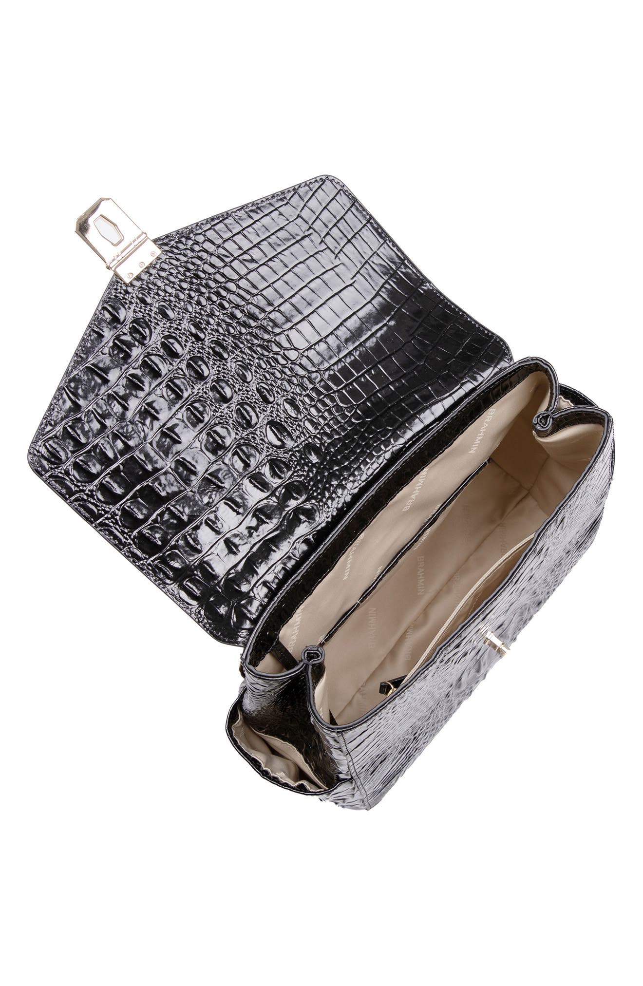 Brahmin Liz Croc Embossed Leather Convertible Backpack | Nordstrom