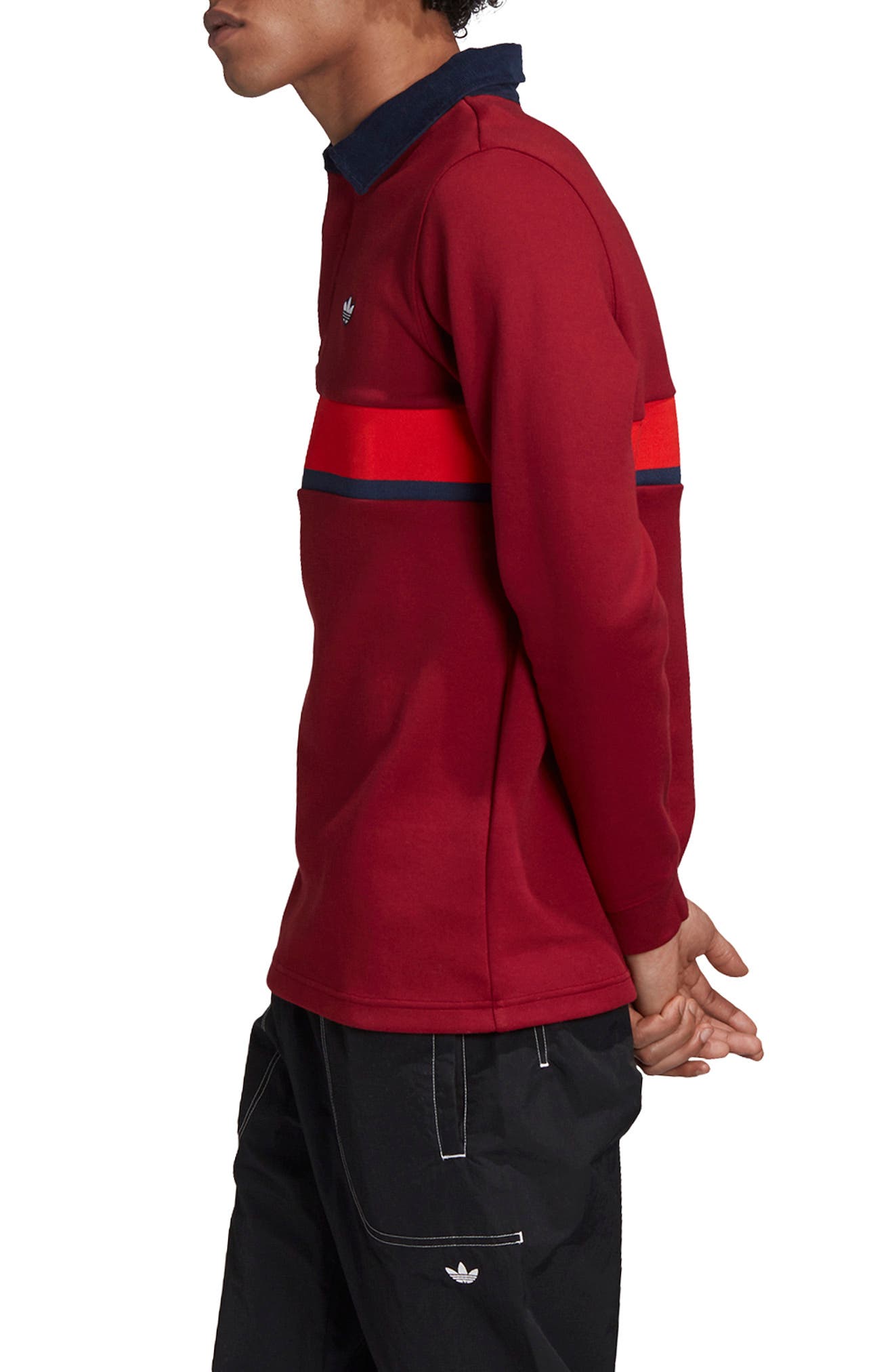 adidas Originals Samstag Stripe Rugby Shirt | Nordstrom