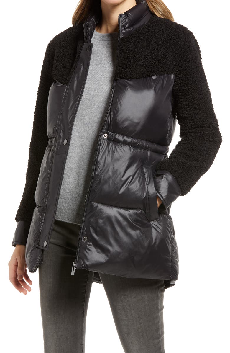 Via Spiga Mixed Media Jacket | Nordstromrack