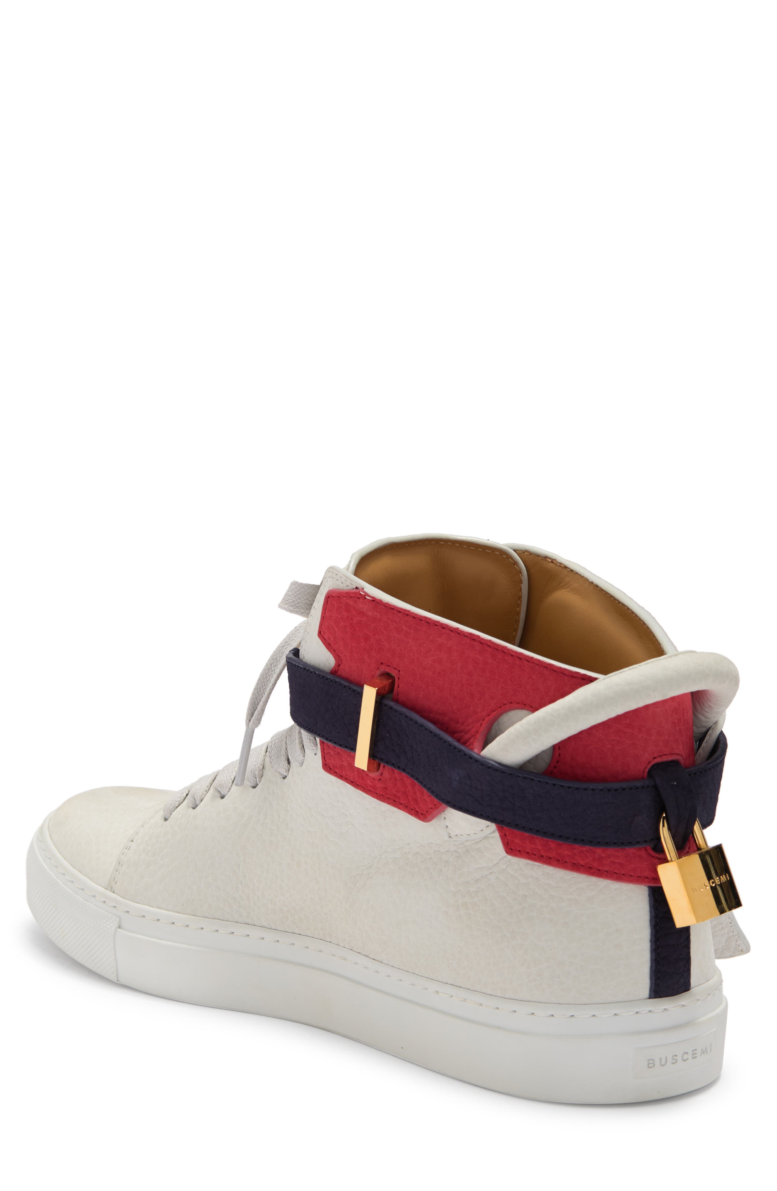 Buscemi Turn-Lock High Top Leather Sneaker | Nordstromrack