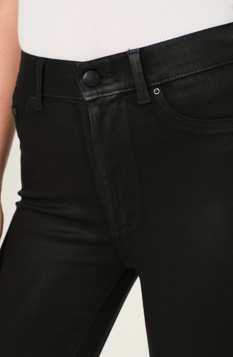 DL1961 Bridget Instasculpt Coated Raw Hem Ankle Bootcut Jeans | Nordstrom