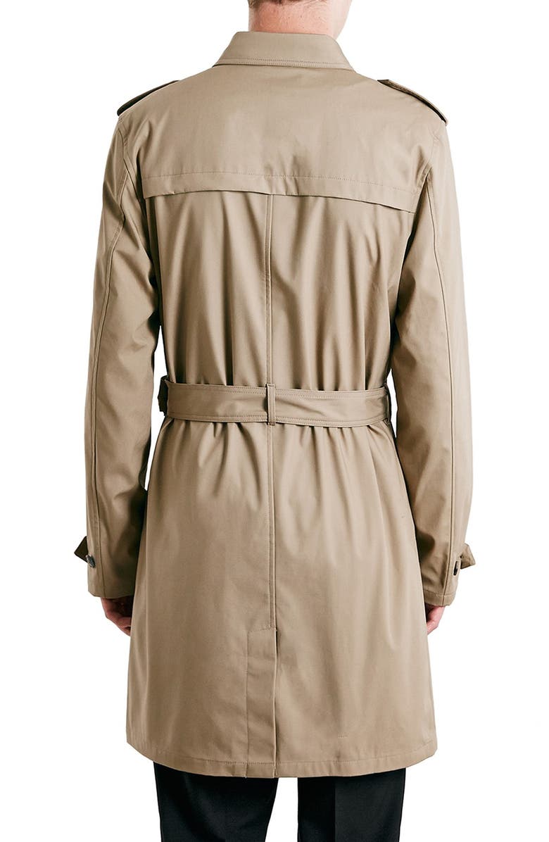 Topman Double Breasted Full Length Mac Jacket | Nordstrom