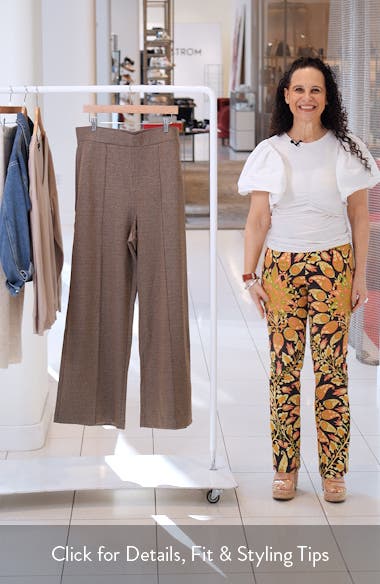 Pintuck Pleat Wide Leg Pants (Women) | Nordstromrack
