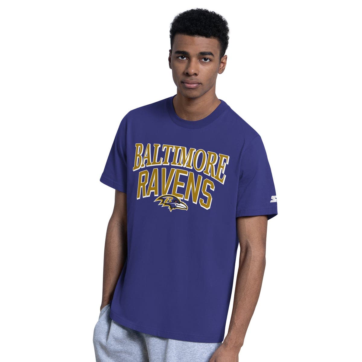 STARTER Men's Starter Purple/Heather Gray Baltimore Ravens Two-Pack ...