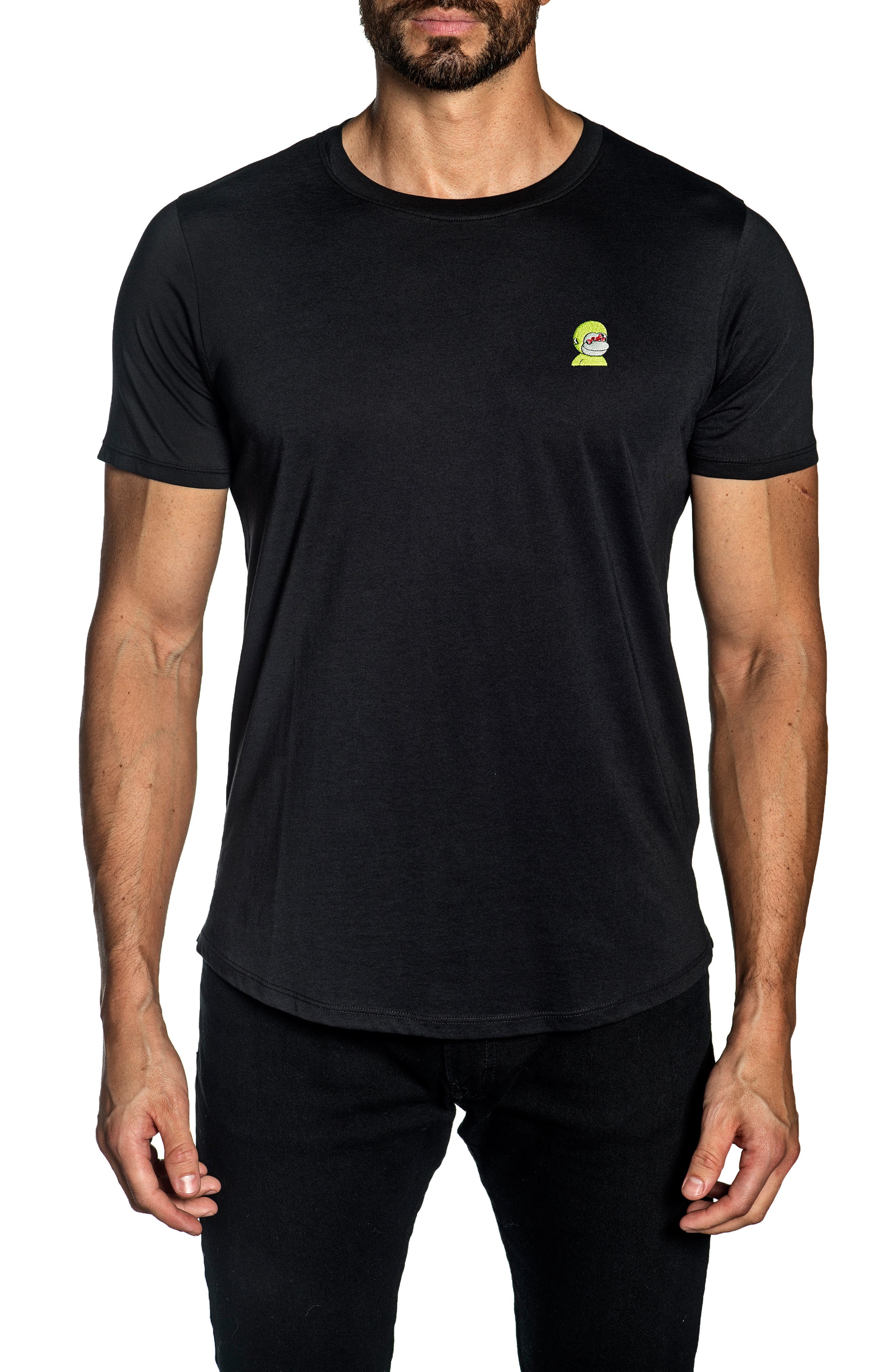 Jared Lang Embroidered Sock Monkey Short Sleeve T-Shirt | Nordstromrack