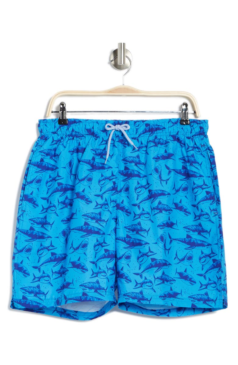 TailorByrd Shark Print Swim Trunks | Nordstromrack
