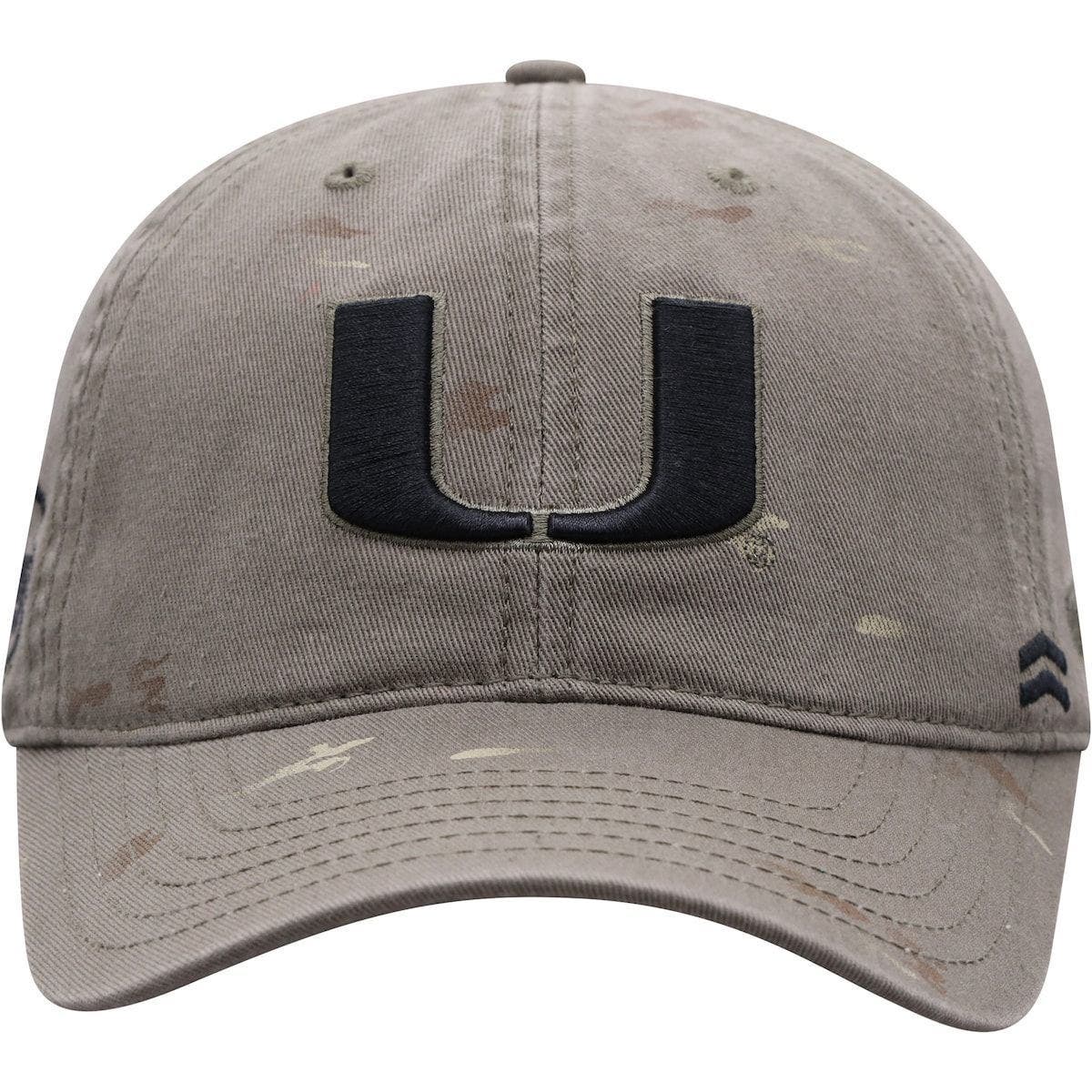 TOP OF THE WORLD Men's Top of the World Olive Miami Hurricanes OHT ...