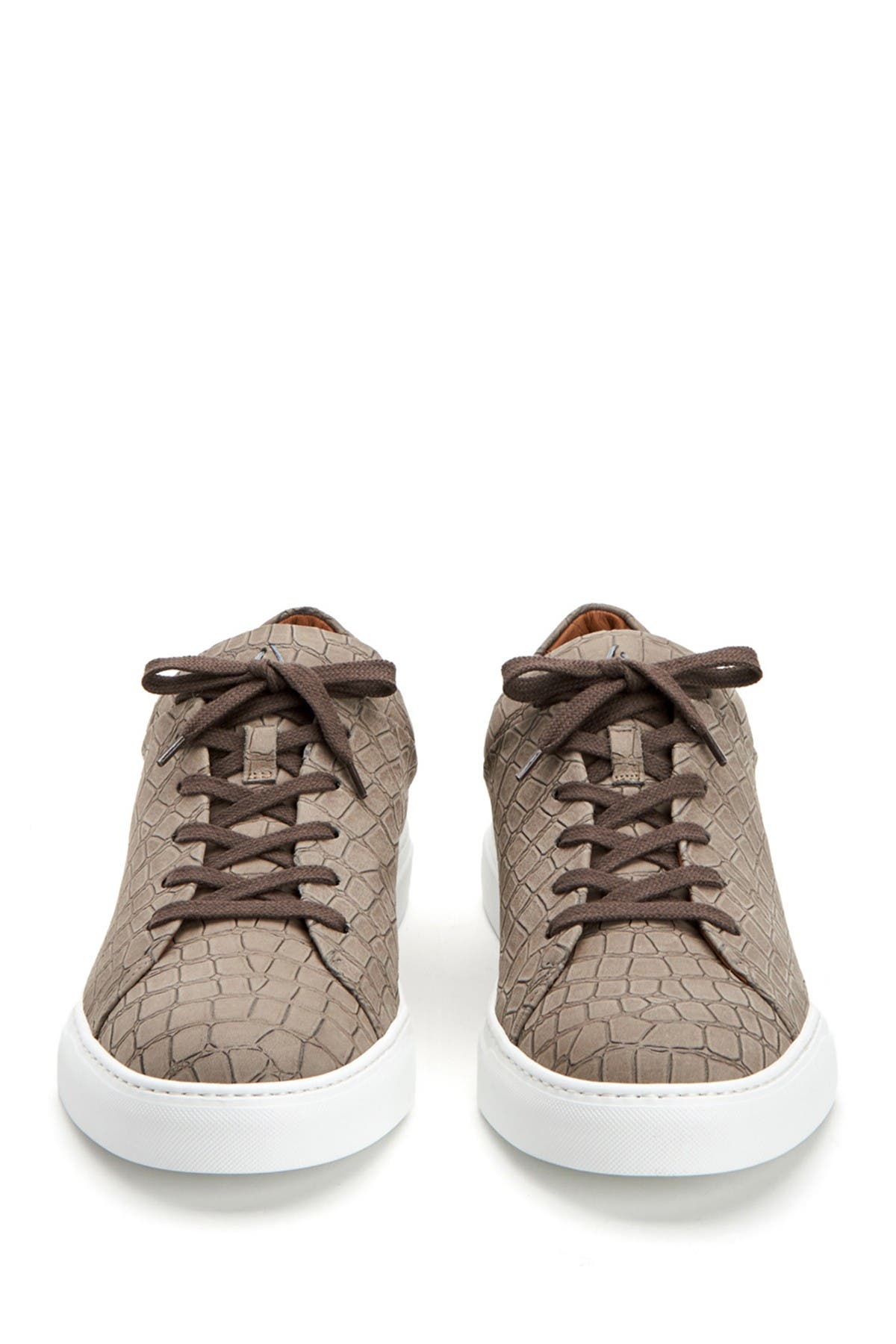 Aquatalia Alaric Croc Embossed Leather Sneaker | Nordstromrack