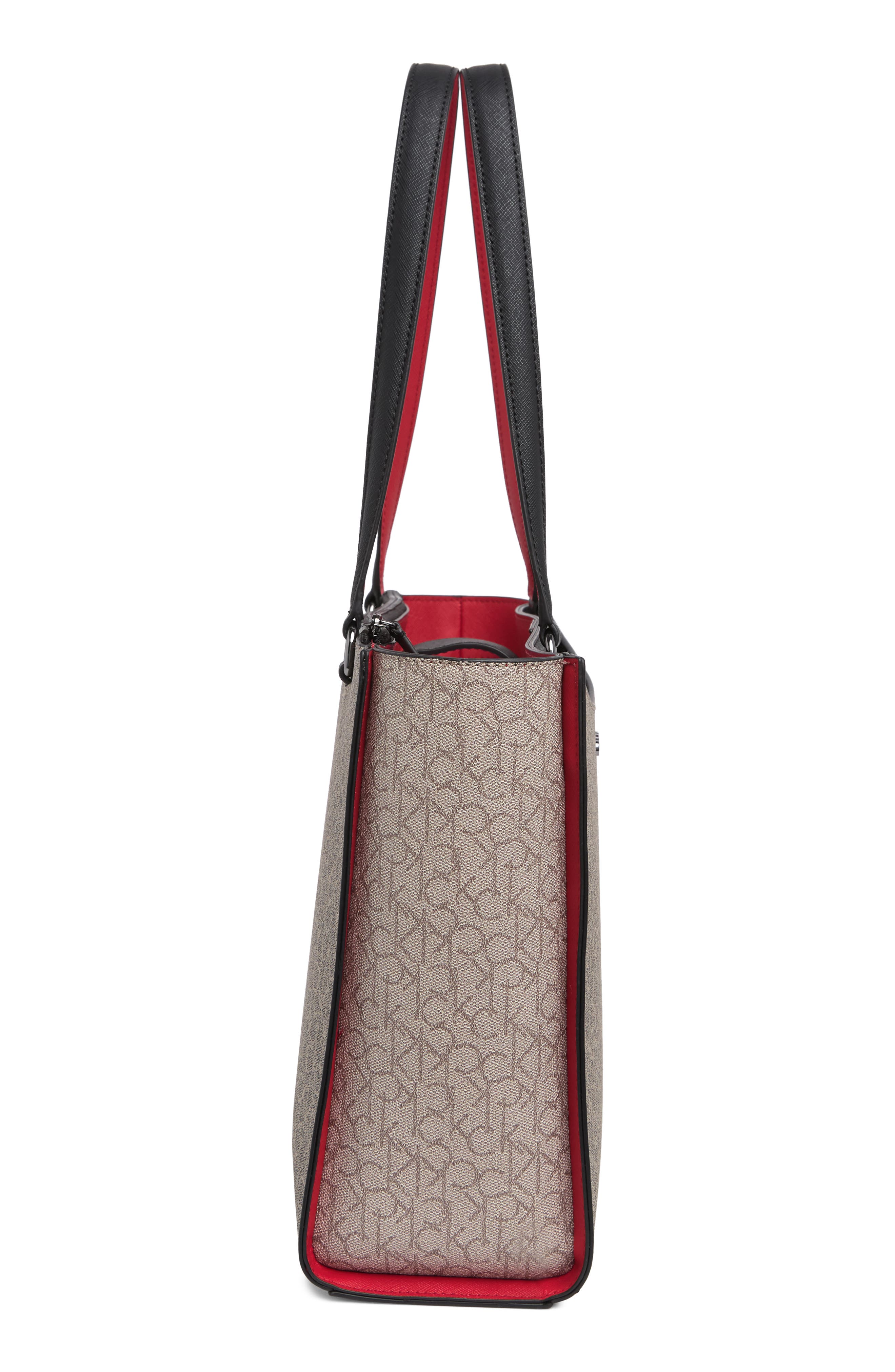 Calvin Klein Mavis Saffiano Pindot Logo Tote | Nordstromrack