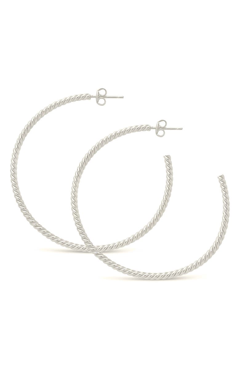 Sterling Forever Rope Twist Hoop Earrings | Nordstromrack