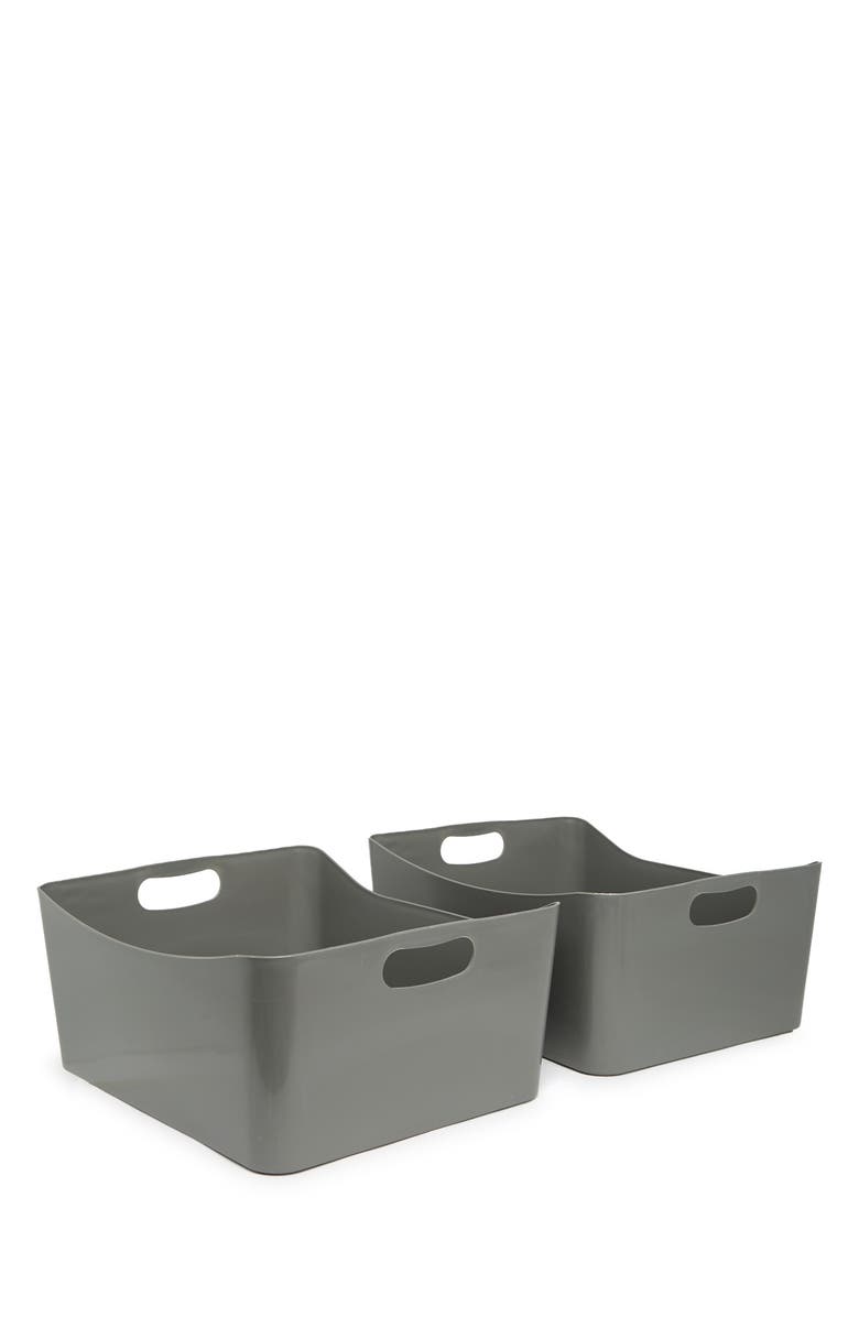 Gourmet Home Products Heritage Plastic Storage Bin - Set of 2 ...