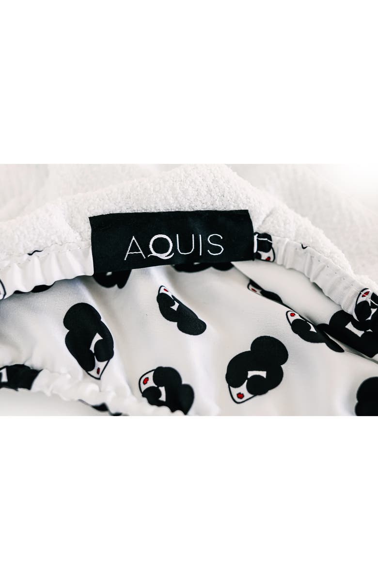 AQUIS x Alice + Olivia StaceFace Rapid Dry Double Layer Hair Wrap Towel ...