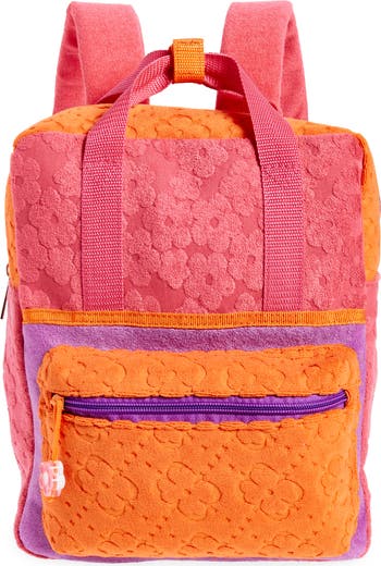 Ruby & Ry Kids' Flower Terry Cloth Backpack | Nordstrom