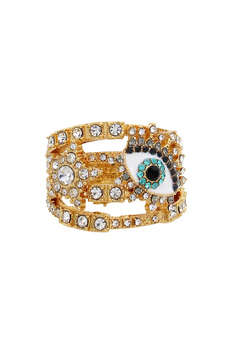 Kurt Geiger London Crystal Evil Eye Cocktail Ring | Nordstromrack