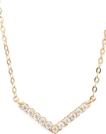 Nordstrom Pavé Chevron Pendant Necklace | Nordstrom