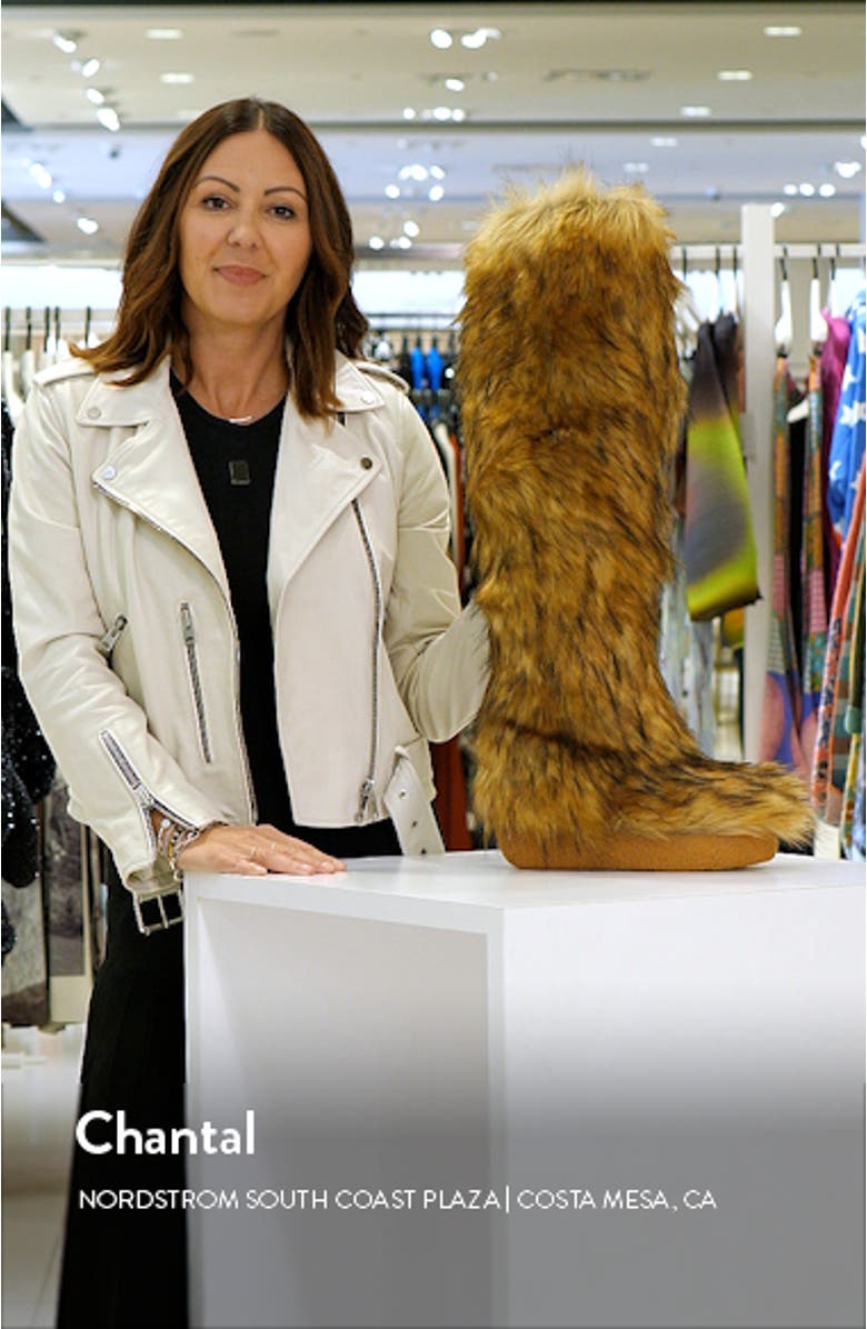 Jeffrey Campbell Fluffy Faux Fur Over the Knee Boot (Women) | Nordstromrack