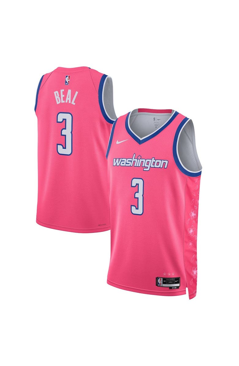 Nike Unisex Nike Bradley Beal Pink Washington Wizards 2022/23 Swingman ...
