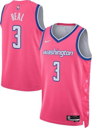 Nike Unisex Nike Bradley Beal Pink Washington Wizards 2022/23 Swingman ...