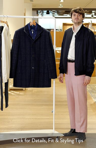 Hart Schaffner Marx Mason Plaid Wool Blend Overcoat with Quilted Bib ...