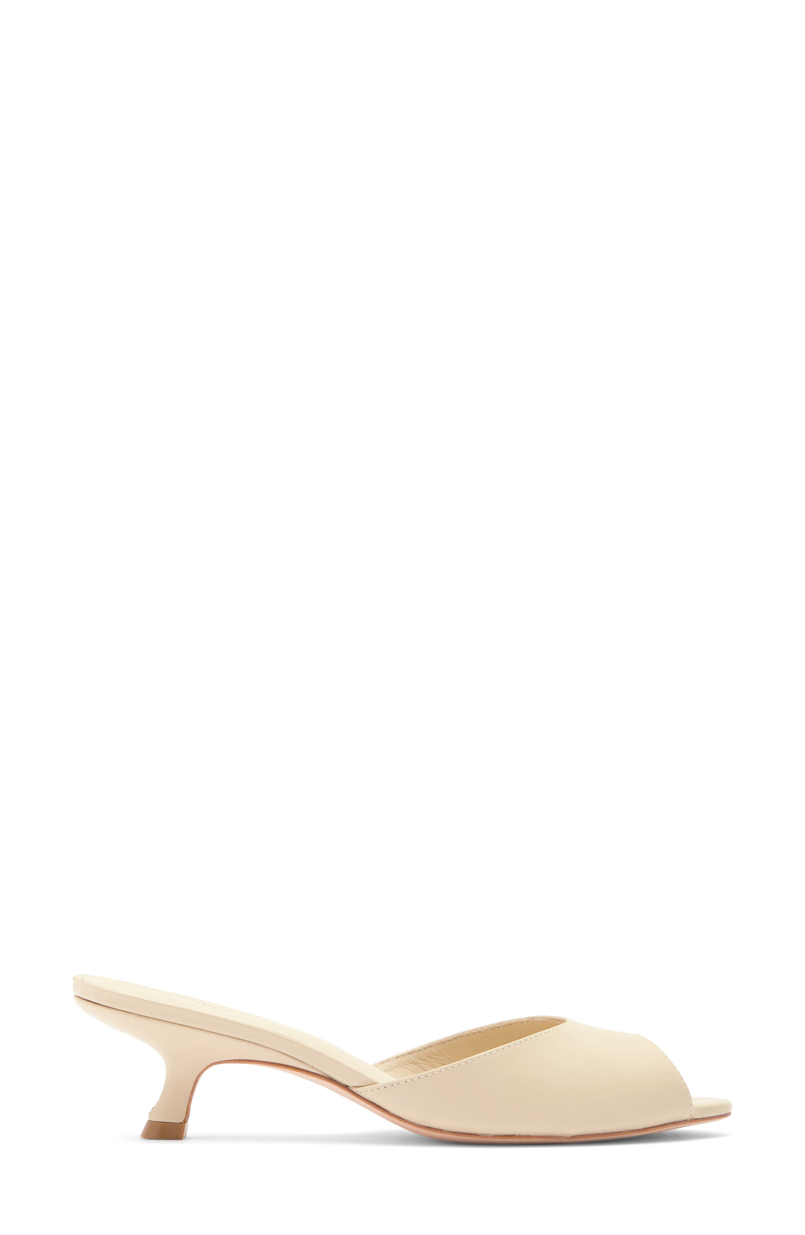 Reformation Winnie Peep Toe Kitten Heel Mule (Women) | Nordstromrack