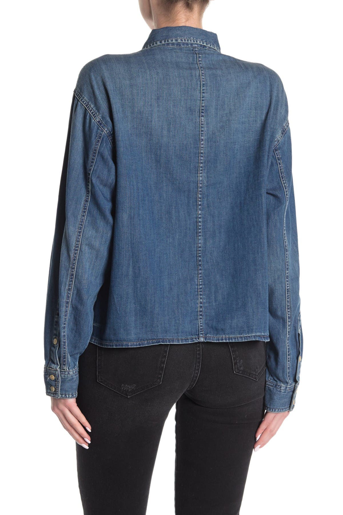 Cropped Denim Shirt (Women) | Nordstromrack